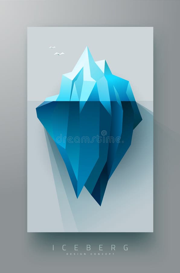 Vector iceberg infographic stock vector. Illustration of marine - 71572916