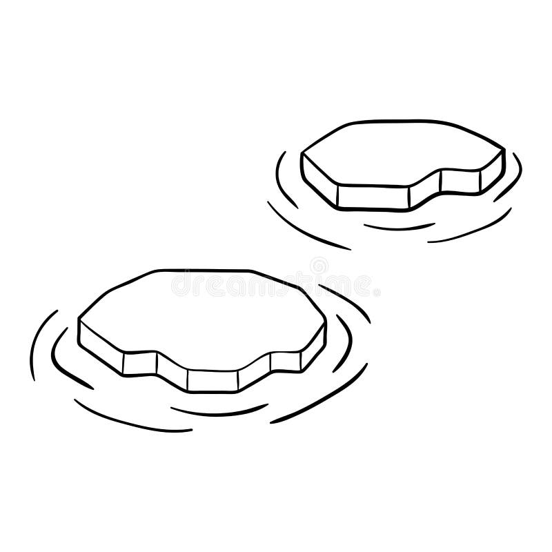 Iceberg Doodle Set of Three Cold Arctic Hand Drawn Winter Illustrations ...