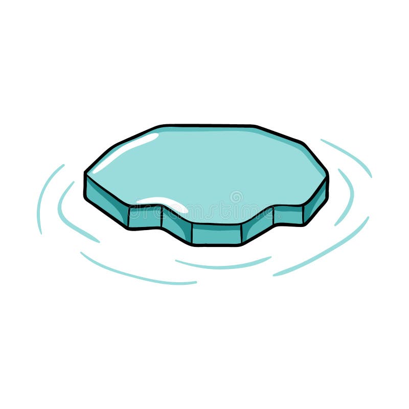 Iceberg Doodle Vector Cold Arctic Hand Drawn Winter Illustration Stock ...