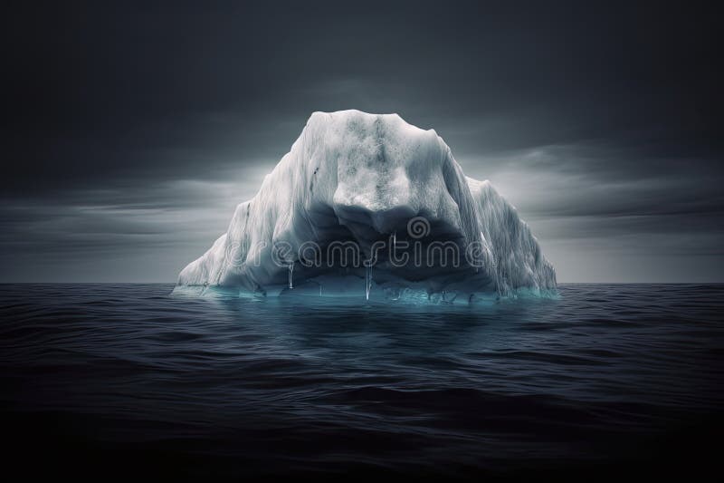 Iceberg - Hidden Danger and Global Warming Concept Stock Illustration ... Iceberg - Hidden Danger and Global Warming Concept Stock Illustration ...