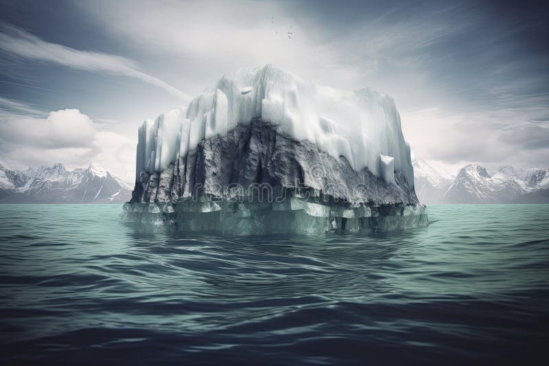 Iceberg - Hidden Danger and Global Warming Concept Stock Illustration ... Iceberg - Hidden Danger and Global Warming Concept Stock Illustration ...