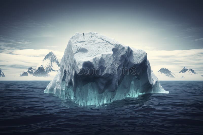 Iceberg - Hidden Danger and Global Warming Concept Stock Illustration ... Iceberg - Hidden Danger and Global Warming Concept Stock Illustration ...