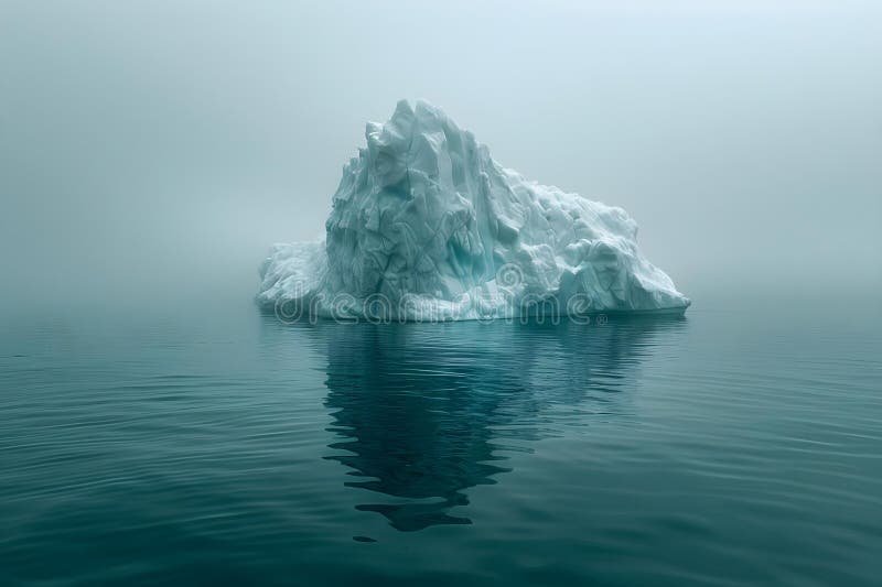 Iceberg S Silence: the Quiet Warning of Climate Change. Concept ...