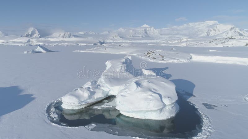Iceberg Stuck in Peninsula Ocean Shore Aerial View Stock Video - Video ... Iceberg Stuck in Peninsula Ocean Shore Aerial View Stock Video - Video ...
