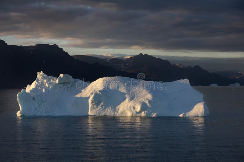Iceberg sunset stock image. Image of sunset, arctic, mountains - 22442519