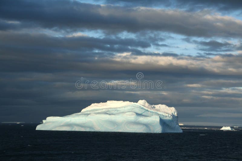 Iceberg with Surrealistic Blue Stock Photo - Image of iceberg, patterns ...