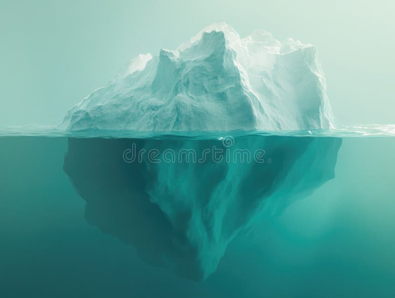 Iceberg Underwater stock image. Image of exploration - 363765009
