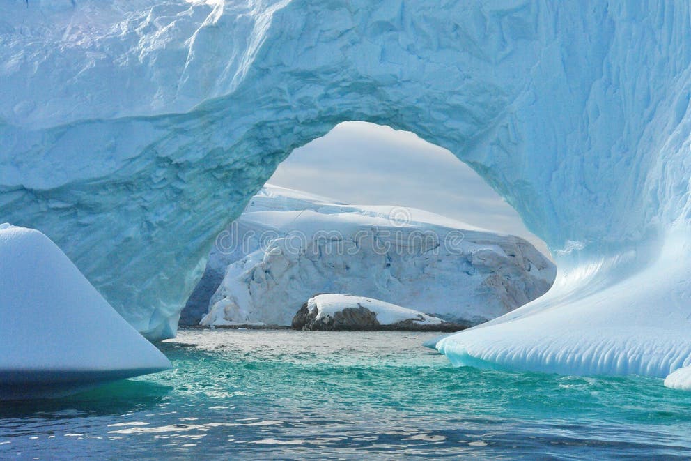 Iceberg with an Unusual Shape in Antarctica Stock Photo - Image of ...