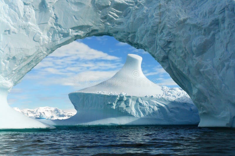 Iceberg with an Unusual Shape in Antarctica Stock Image - Image of ...