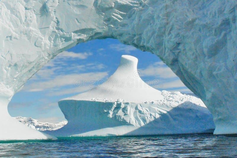 Iceberg with an Unusual Shape in Antarctica Stock Photo - Image of ...