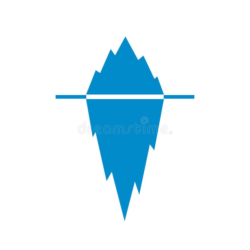 Iceberg vector icon stock vector. Illustration of glacier - 84448432