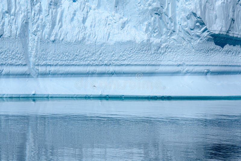 Iceberg Wall with Texture and Cuts, Antarctica Stock Image - Image of ...