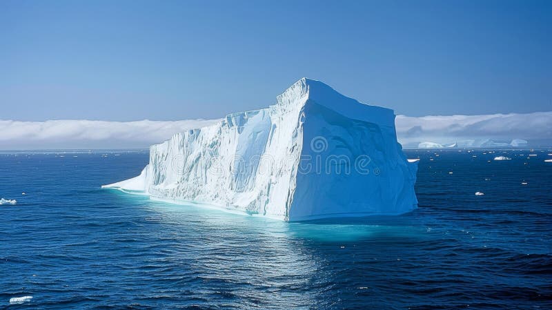 The Icebergs Impressive Size and Shape Resembles a Looming Giant in the ...
