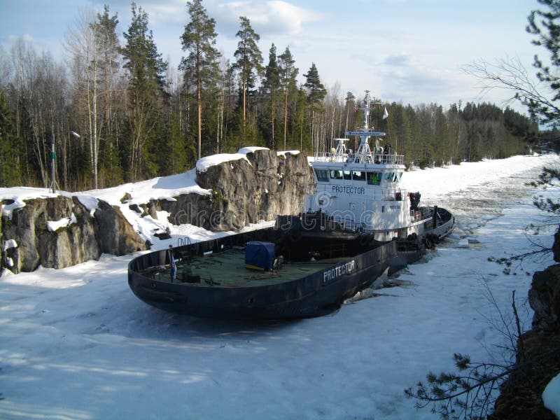 Icebreaker Protector editorial photography. Image of ship - 67695032
