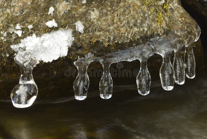 Icecles stock image. Image of formation, water, snow - 14225249