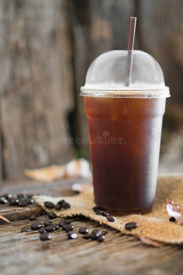 Iced Americano stock image. Image of black, homemade - 71846901