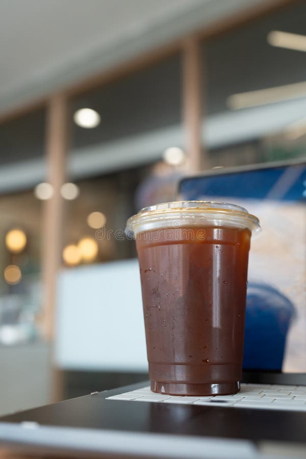 Iced Americano Coffee. Beverage at Coffee Shop Stock Photo - Image of ...