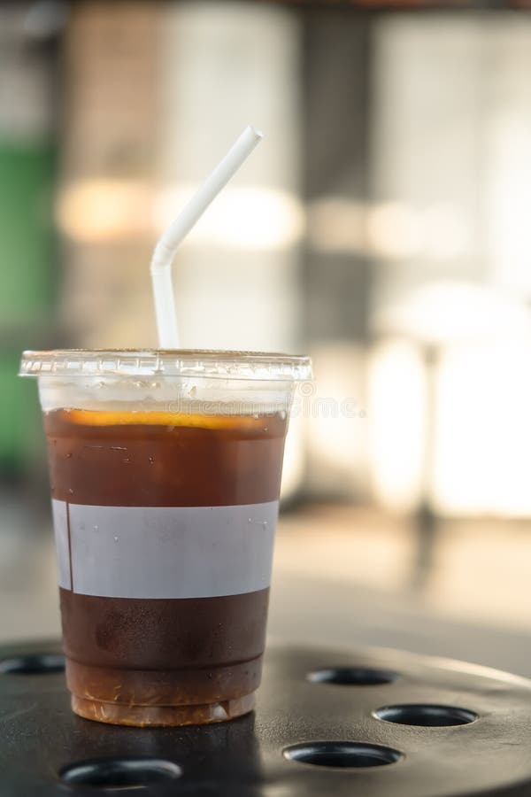 Iced Americano or Espresso Concoctions with Orange Juice Stock Image ...