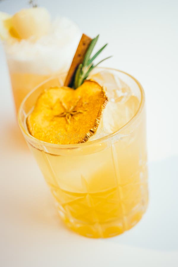 Iced apple cocktails glass stock image. Image of food - 96804597