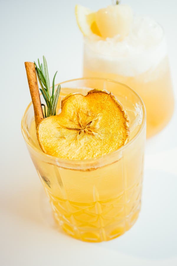 Iced apple cocktails glass stock image. Image of food - 96804597