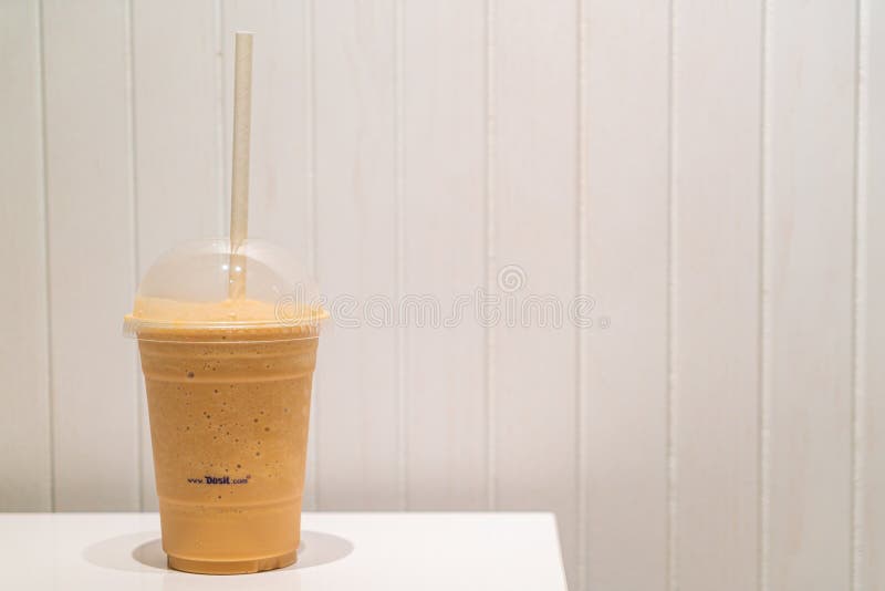 Iced and Blend Coffee Toffee Stock Photo - Image of refreshment, party ...