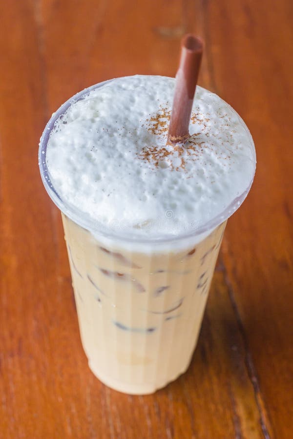 Iced blended cappuccino stock photo. Image of iced, refreshment - 196380776