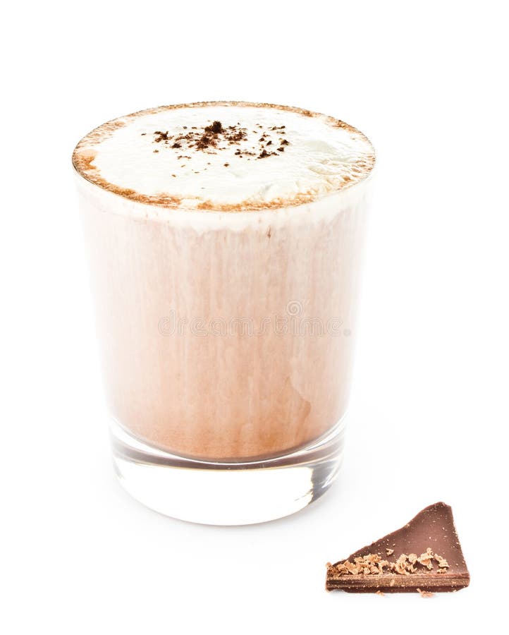 Iced Blended Frappe Coffee Isolated on White Background Stock Image ...