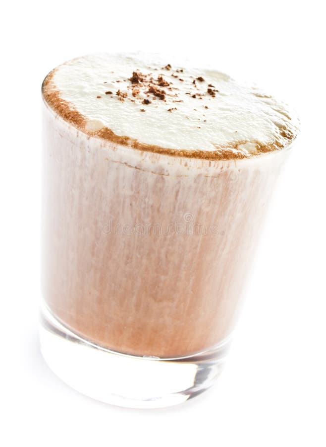 Iced Blended Frappe Coffee Isolated on White Background Stock Image ...