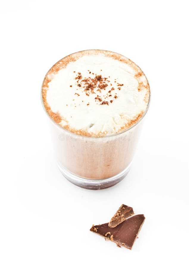 Iced Blended Frappe Coffee on White Background Stock Photo - Image of ...