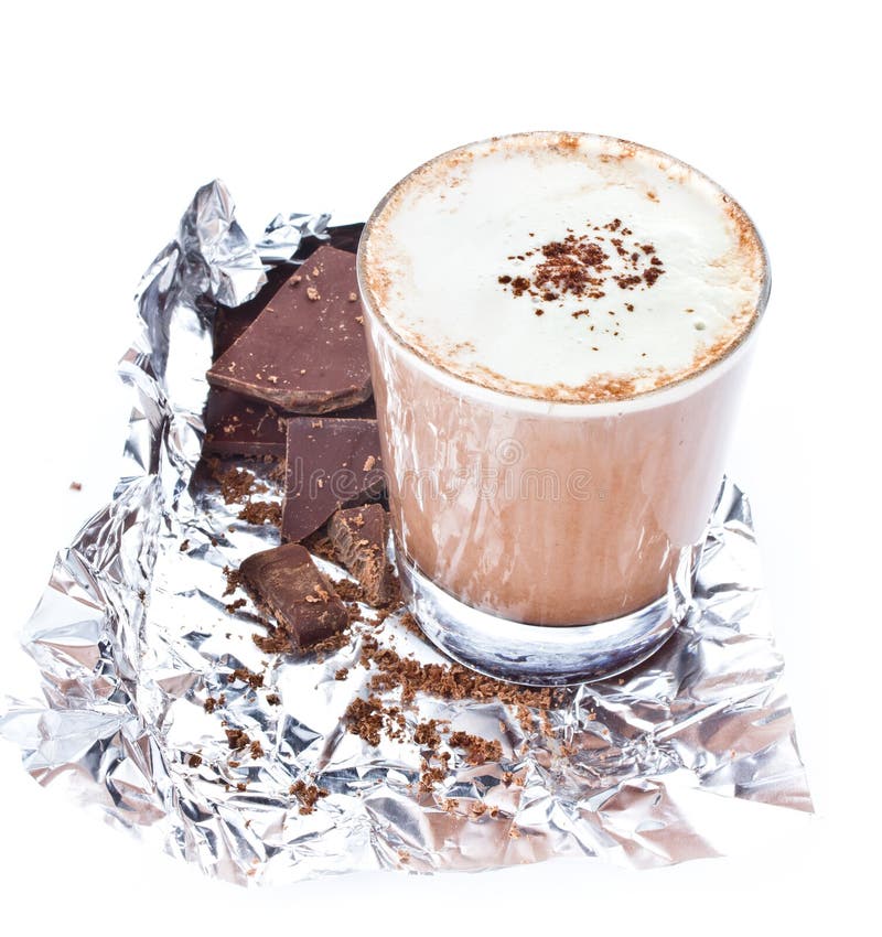 Iced Blended Frappe Coffee on White Background Stock Photo - Image of ...