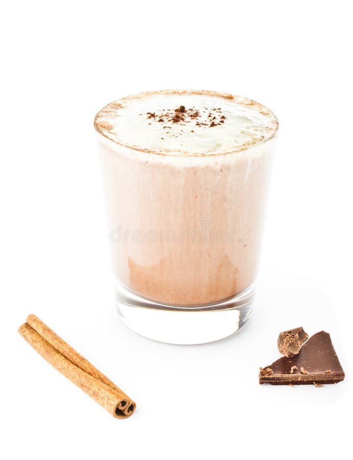 Iced Blended Frappe Coffee on White Background Stock Photo - Image of ...