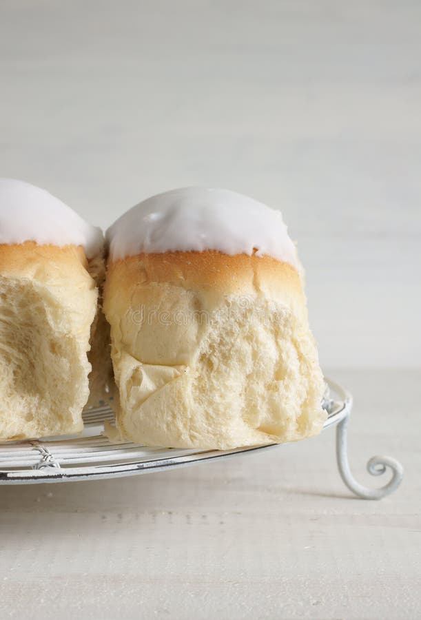 Iced Buns stock photo. Image of british, iced, finger - 49786178