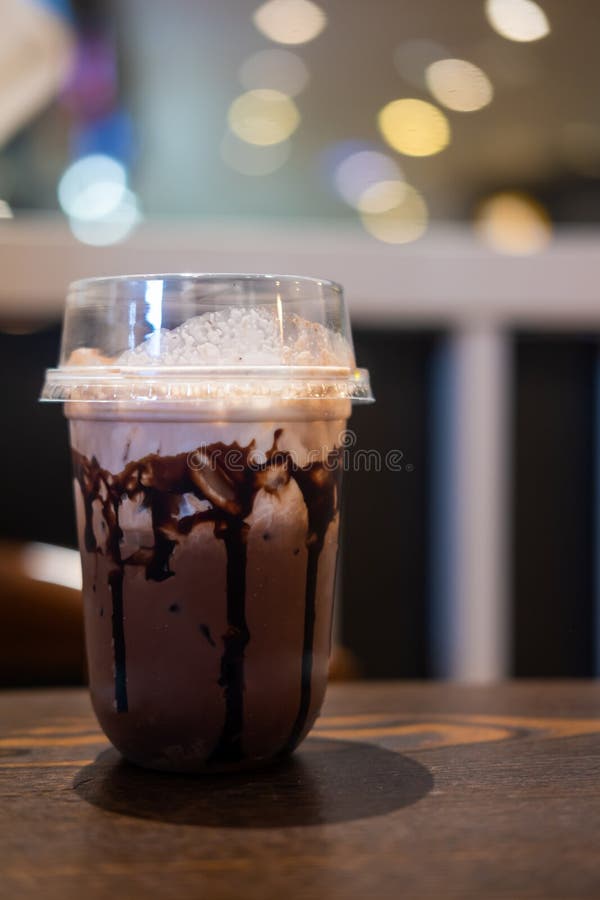 Iced Chocolate Drink in Glass Stock Image - Image of food, close: 234430003