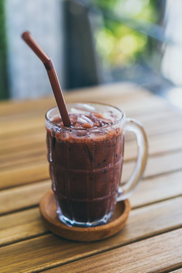 Iced chocolate drink stock photo. Image of cocoa, iced - 154651938
