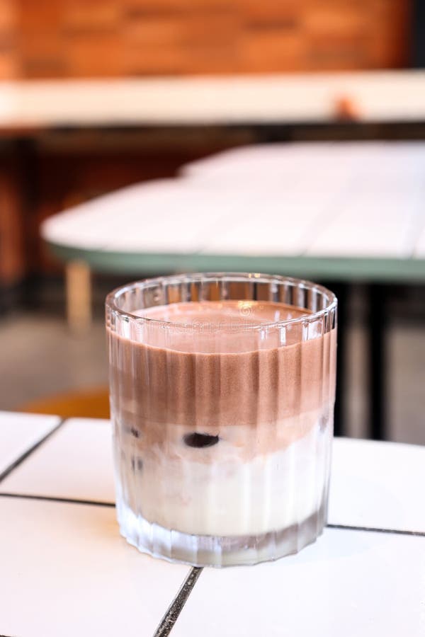 Iced Chocolate Latte stock illustration. Illustration of liquid - 339642390