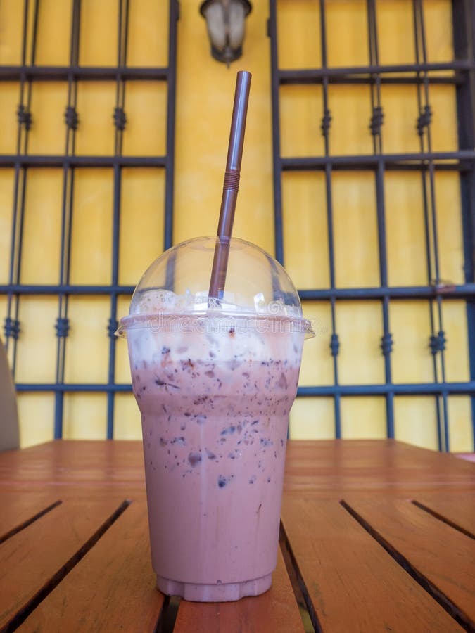 Iced Chocolate stock image. Image of frappuccino, caffeine - 65775703