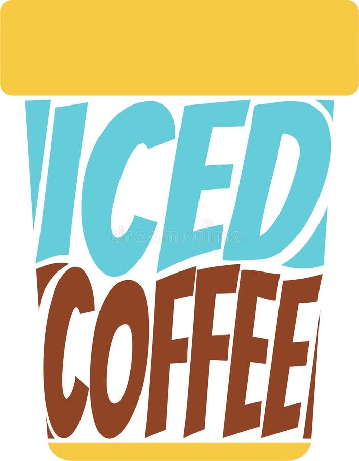 Iced Cofee Cup Vector stock vector. Illustration of banner - 248100727