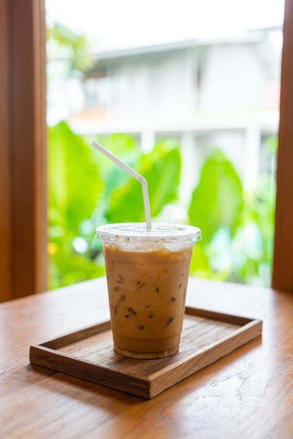 Iced coffee cup stock photo. Image of frappe, refreshment - 160615656