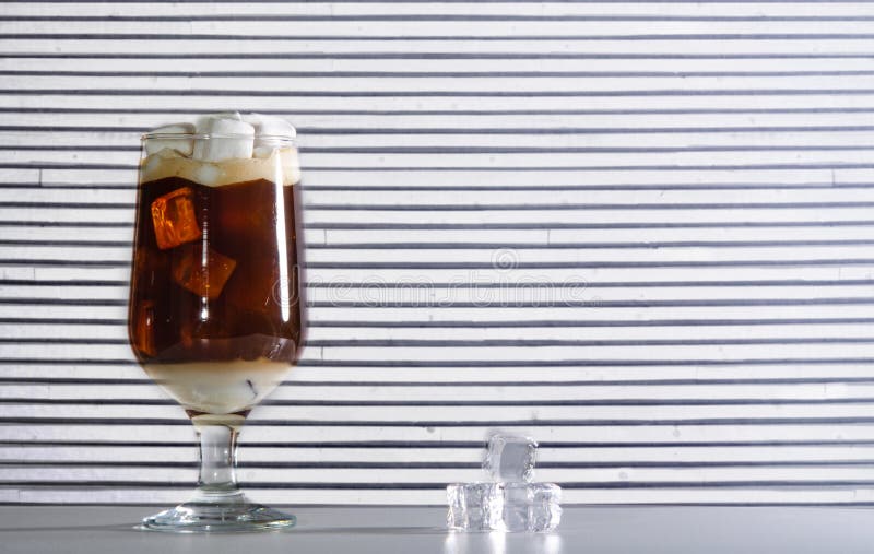 Iced Coffee in a Glass Beaker Stock Image - Image of color, caffeine ...