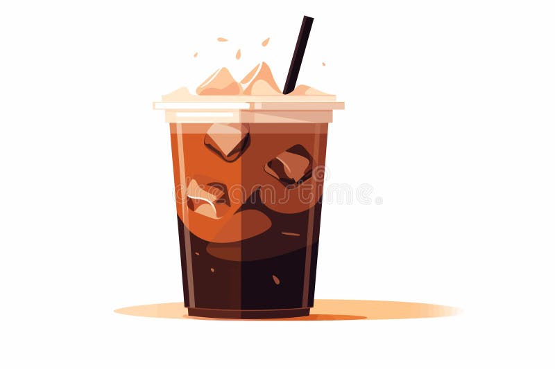 Iced Coffee Isolated Vector Style Illustration Stock Vector ...
