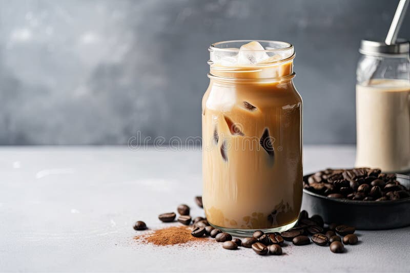 Iced Coffee Latte with Extra Shot of Espresso and a Sprinkle of ...