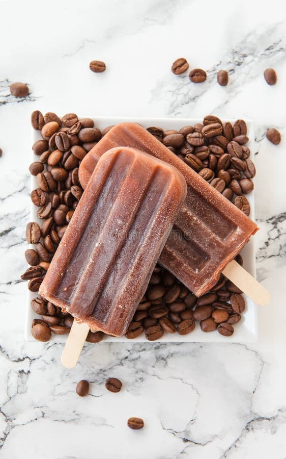 Iced coffee popsicles stock image. Image of vertical - 66943281