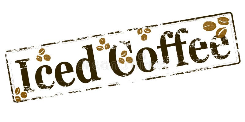 Iced coffee stock illustration. Illustration of coffee - 92107107