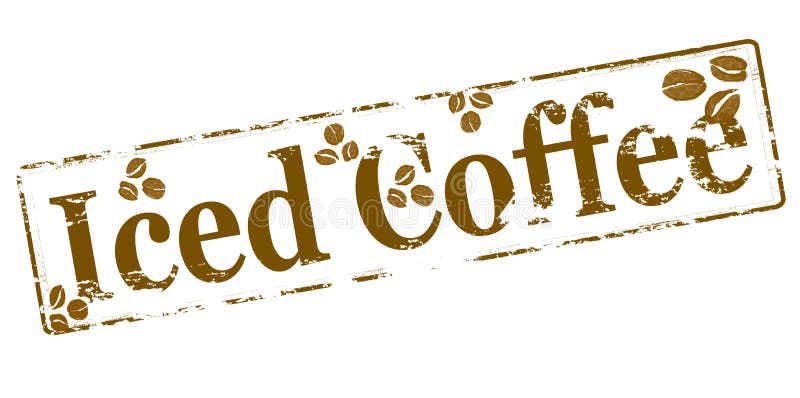 Iced coffee stock illustration. Illustration of rubber - 92107266