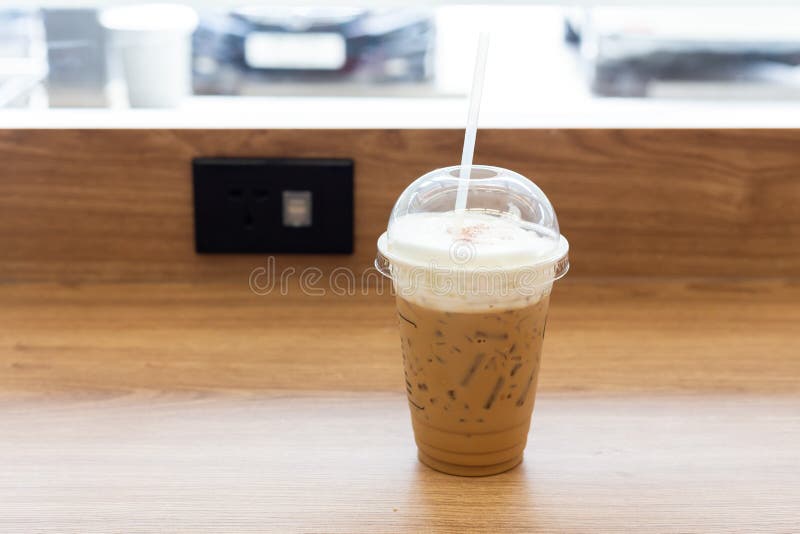 Iced coffee in coffee shop stock photo. Image of cocktail - 187987140