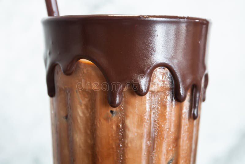 Iced coffee in coffee shop stock image. Image of cold - 161826423