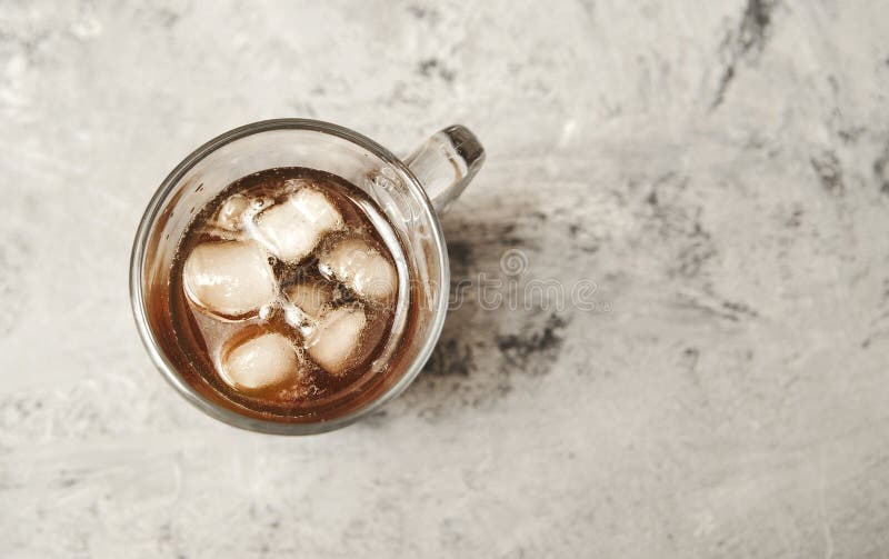 Iced Coffee on Stone Background. Stock Photo - Image of shake, healthy ...