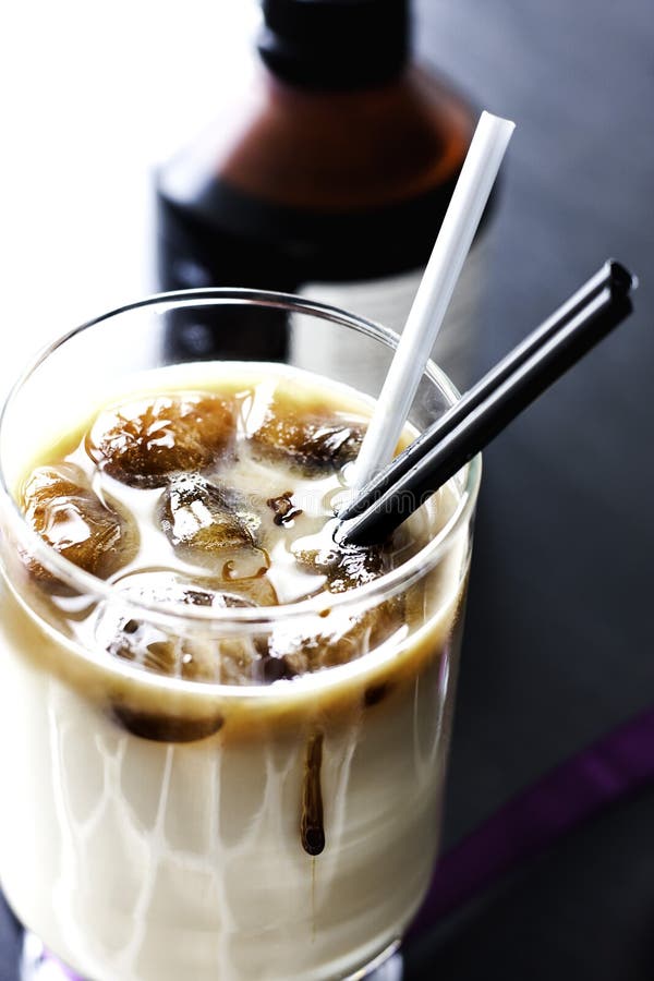 Iced coffee stock image. Image of dessert, sweet, cubes - 47121659