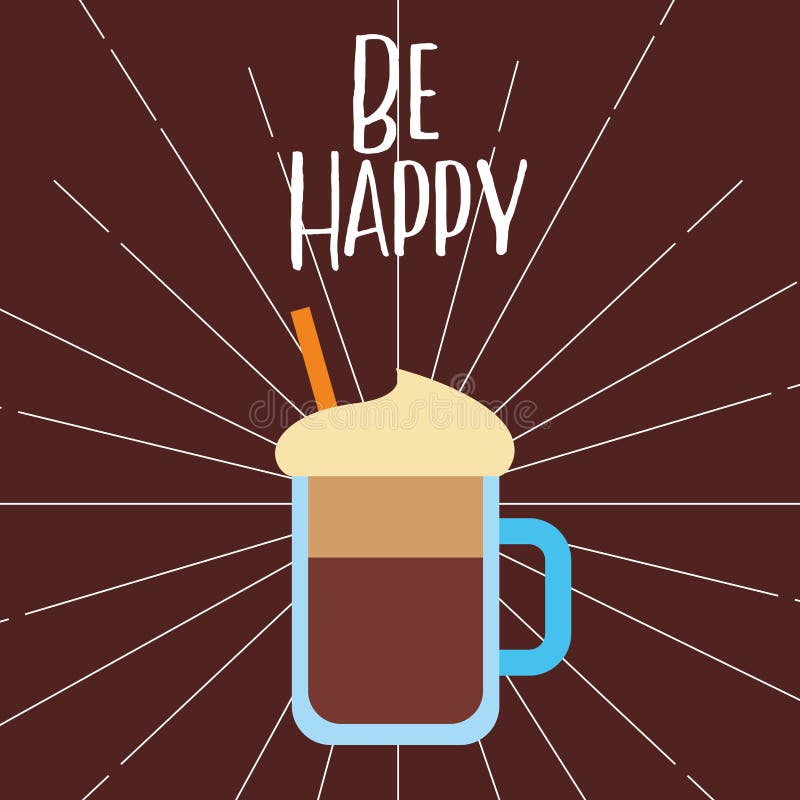 Iced coffee vector design stock illustration. Illustration of ...
