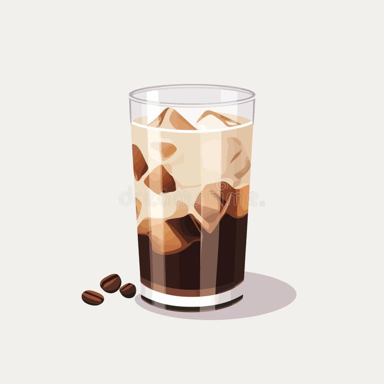 Iced Coffee Vector Flat Minimalistic Isolated Illustration Stock Vector ...